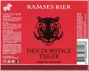 Drink Label: Den Dorstige Tijger (Ramses Bier, NetherlandsCol:NL-BEER ...