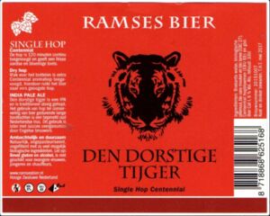 Drink Label: Den Dorstige Tijger (Ramses Bier, NetherlandsCol:NL-BEER ...