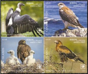 Stamp: Birds of Prey (Cook Islands(Birds of the World : Birds of Prey ...