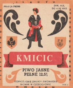 Drink Label: Kmicic (Browar Czestochowa /closed/, PolandCol:PL-BEER-008237