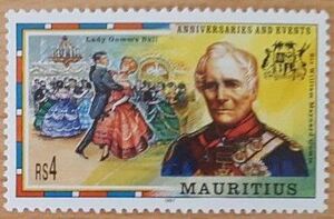 Stamp: Lady Gomm's Ball, Sir William Maynard Gomm (Mauritius ...