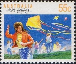 Stamp: Kite Flying (Australia(Sports) Mi:AU 1143,Sn:AU 1110,Yt:AU 1106E ...