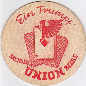 Beer Coaster: Union Bier (Sächsische Union Brauerei AG, Germany ...