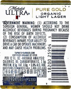 Drink Label: Michelob Ultra Pure Gold (Anheuser-Busch InBev, United ...