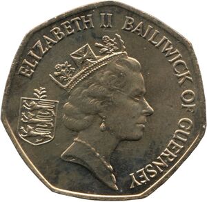 Coin: 50 Pence (Guernsey(1985~Today - 3rd coinage) WCC:km45.2