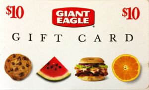 Gift Card: $10 Gift Card (Giant Eagle, United States of America(Giant ...