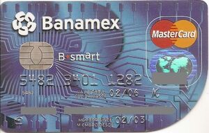 Tarjeta de Banco: Banamex (Banamex, MéxicoCol:MX-MC-0165