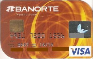 Bank Card: Banorte (BaNorte, MexicoCol:MX-VI-0031.04