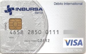 Bank Card: Banco Inbursa (Banco Inbursa, MexicoCol:MX-VE-0067.04