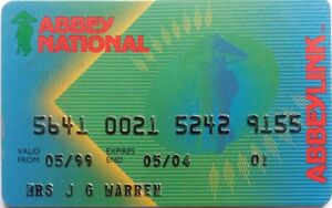 Bank Card: Abbey National Abbeylink Card (Abbey National, United ...