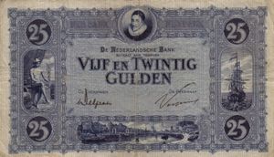 Banknote: 25 Gulden (Netherlands(1924-1938 Issue) Wor:P-45a.1