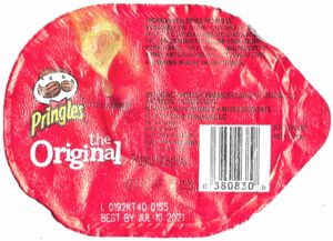 Food Label: Pringles Original Potato Crisps (Pringles Manufacturing Co ...