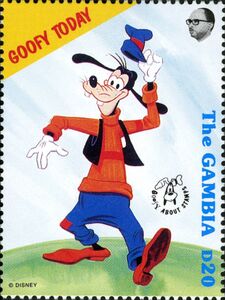 Stamp: Walt Disney's Cartoon Film "Goofy Through the Years" (Gambia ...