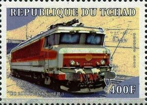 Stamp: Cc 21000, 1969 (Chad(Locomotives (2001)) Mi:TD 2178,Sn:TD 899c