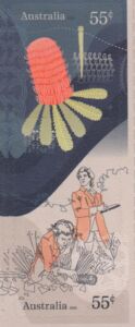 Stamp: Banksia Flower, Joseph Banks and Daniel Solander (Australia ...