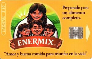 Tarjeta Telefónica: Enermix (Telmex - Ladatel, México(05 - Alimentos y ...