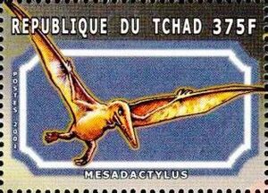 Stamp: Mesadactylus (Chad(Dinosaurs (2001)) Mi:TD 2294A,Sn:TD 931a,Yt ...