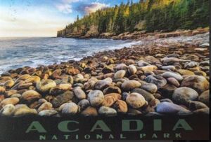 Postcard: Rocky beach, Acadia National Park (United States of America ...