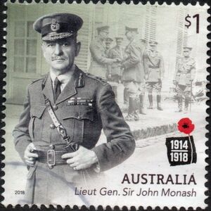 Stamp: Lt. General Sir John Monash (Australia(World War I Centenary ...