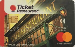 Bank Card: Ticket Restaurant (Edenred Group, PolandCol:PL-MC-0558.02