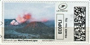 Stamp: Volcano (France: Personalized stamps(MonTimbrEnLigne. Nature and ...