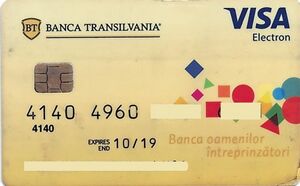 Bank Card: Design (Banca Transilvania, RomaniaCol:RO-VE-0060.16