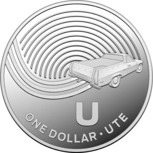 Moneda: 1 Dollar (The Great Aussie Coin Hunt - Letter U - Utility car ...