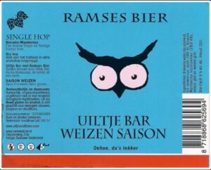 Drink Label: Ramses Uiltje Bar Weizen Saison 6 % (Ramses Bier ...