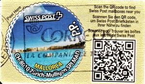 Stamp: Mallorca (Spain: Private Post Offices(Swiss Post) Col:ES-SWI 2016-01