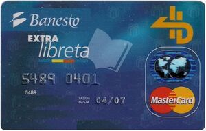 Bank Card: Extra Libreta (Banco Español de Crédito, SpainCol:ES-MC-0435