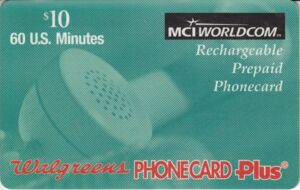 Phonecard: Walgreens (MCI (MCI), United States of America(Worldcom ...