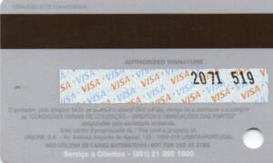Bank Card: Unibanco Expired Mini Credit Card (Unicre S. A., PortugalCol ...