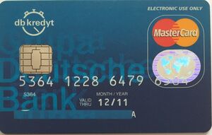 Bank Card: Deutsche Bank db kredyt (Deutsche Bank PBC S.A., Poland) Col ...