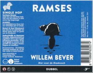 Flaschenetikett: Ramses - Willem Bever Dubbel 7 % (Ramses Bier ...