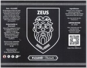 Drink Label: Zeus 2016 (Ramses Bier, NetherlandsCol:NL-BEER-016762