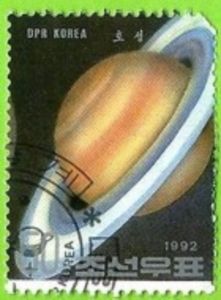 Stamp: Saturn (Korea, North(Planets) Mi:KP 3317,Sn:KP 3113c,Yt:KP 2310 ...