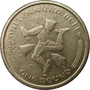 Coin: 1 Pound (Millennium Bells) (Isle of Man(1998~2018 - Elizabeth II ...