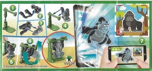 Meal Toy: Gorilla (Kinder Surprise, Europe(Kinder - Swing Animals) Col ...