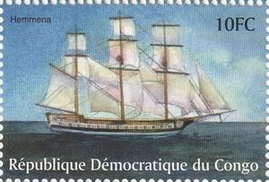 Stamp: Hemmena (Congo, Democratic Republic (Kinshasa)) (Boats through ...