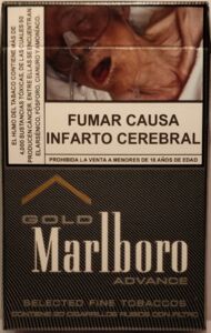 Cigarette Pack: Marlboro Gold Advance (Peru) Col:PE-CT-0001