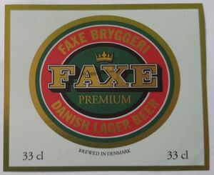 Etiquettes de boissons: Faxe Premium (Faxe Bryggeri, DanemarkCol:DK ...