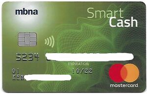 Bank Card: MBNA Mastercard (MBNA Canada Bank, CanadaCol:CA-MC-0030