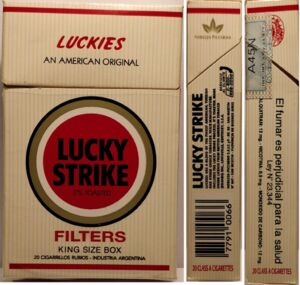 Cigarette Pack: Lucky Strike Filters (Argentina) Col:AR-CT-1007