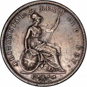 Coin: 1 Penny (George IV) (United Kingdom of Great Britain & Northern ...