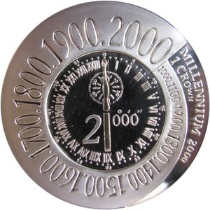 Coin: 1 Crown (Millennium 2000) (Isle of Man) (I77 - One Crown (The ...