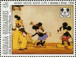 Stamp: Mickey's Rival, 1936 (Grenada Grenadines(Disney - The 65th ...