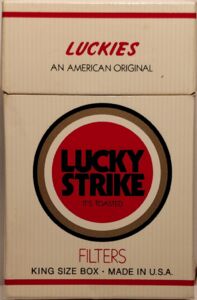 Cigarette Pack: Lucky Strike Filters (United States of AmericaCol:US-CT ...
