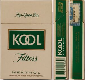 Cigarette Pack: Kool Filters (ArgentinaCol:AR-CT-1031