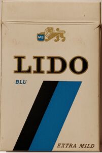Cigarette Pack: Lido Blue Extra Mild (Italy(Lido Blue Extra Mild) Col ...