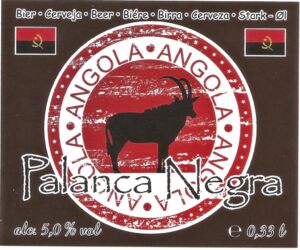 Etiqueta de bebida: ANGOLA Palanca Negra (Companhia União de Cervejas ...